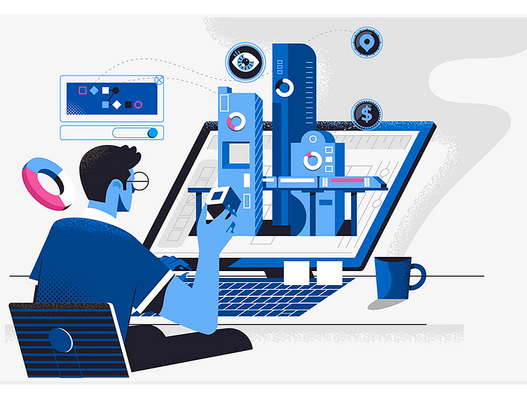 Developer by Yulia Matviіenko on Dribbble