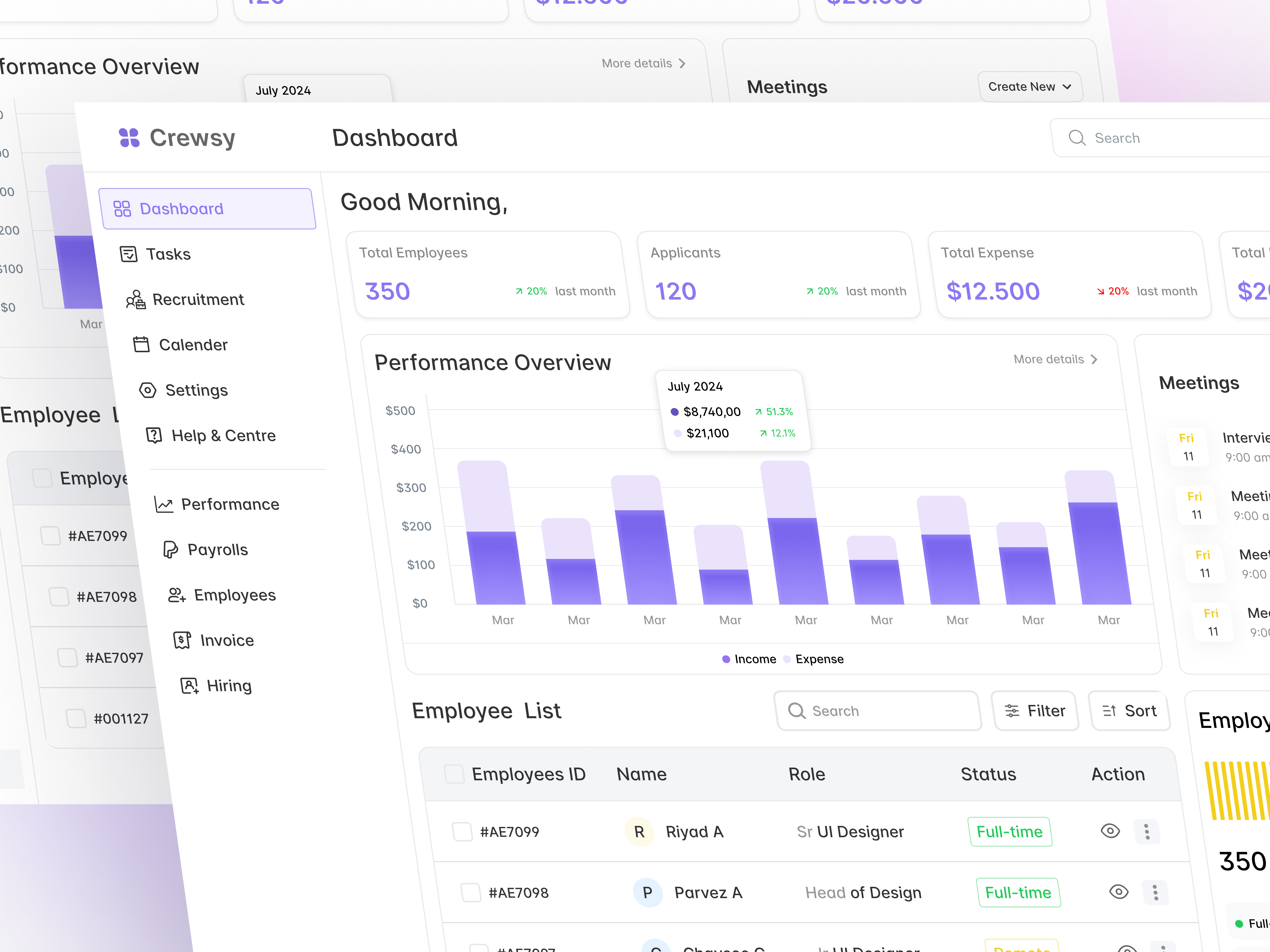 Browse thousands of Employee Dashboard UI Design images for design ...