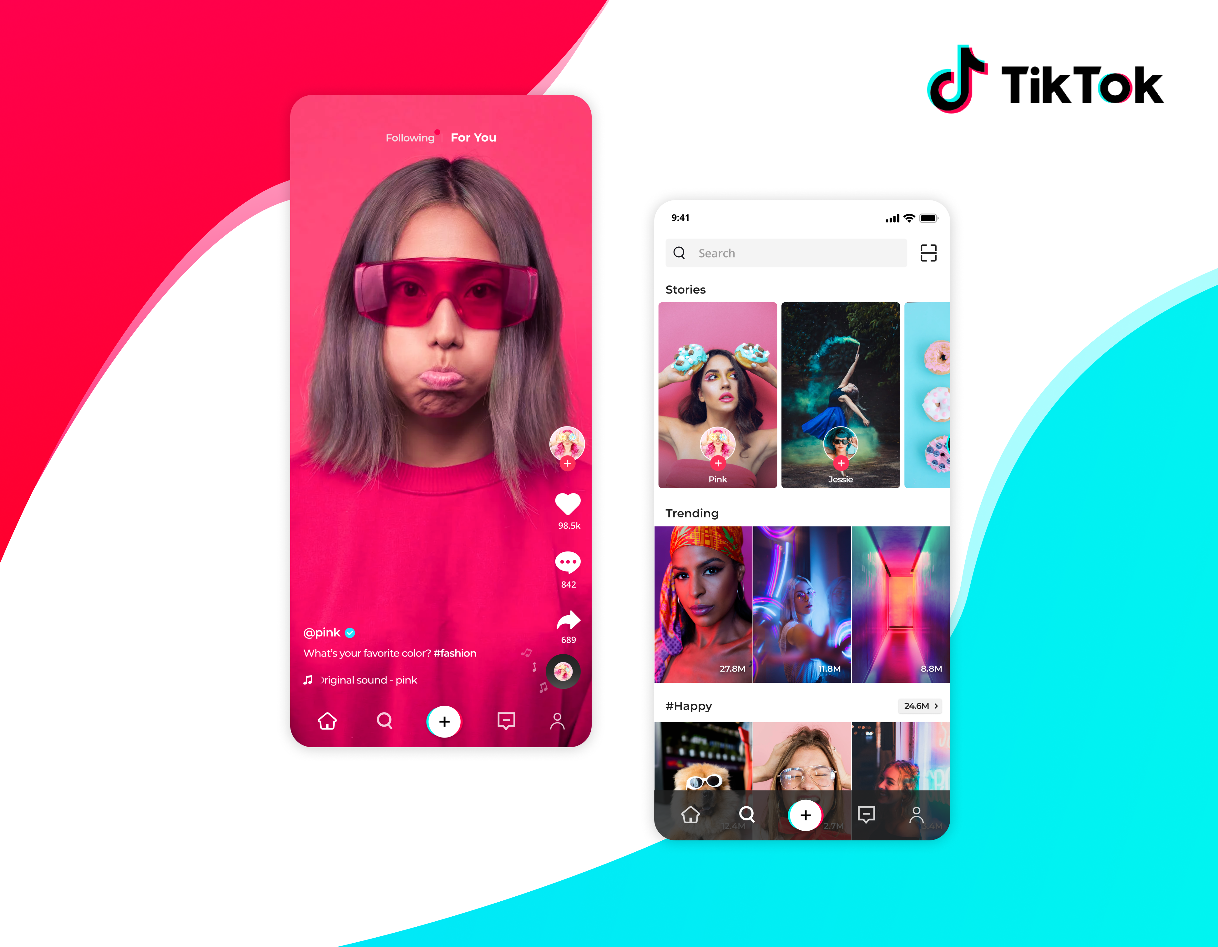 Tiktok App Redesign Concept - UX/UI Design by Brian on Dribbble