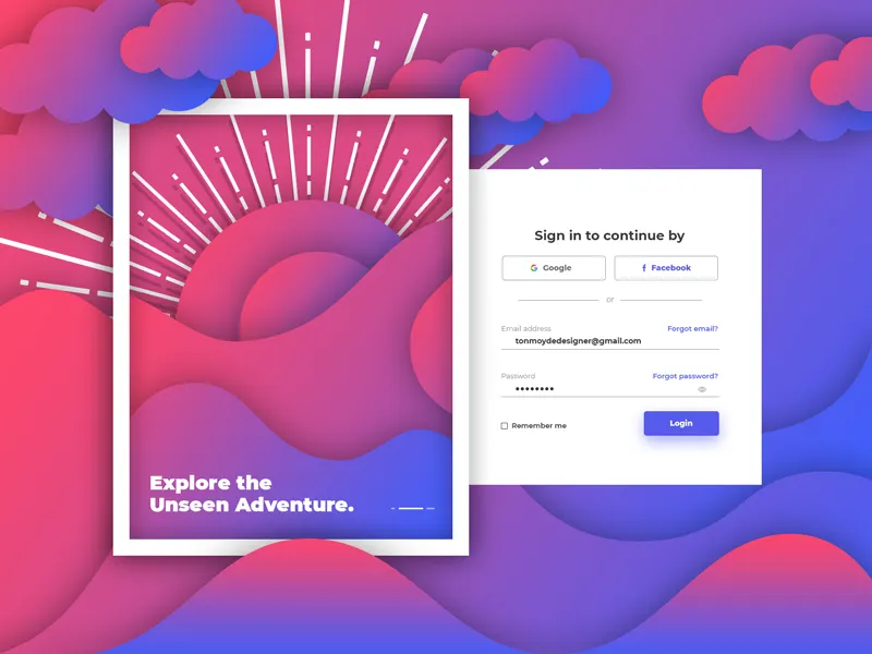 Login Form Design designs, themes, templates and downloadable graphic ...