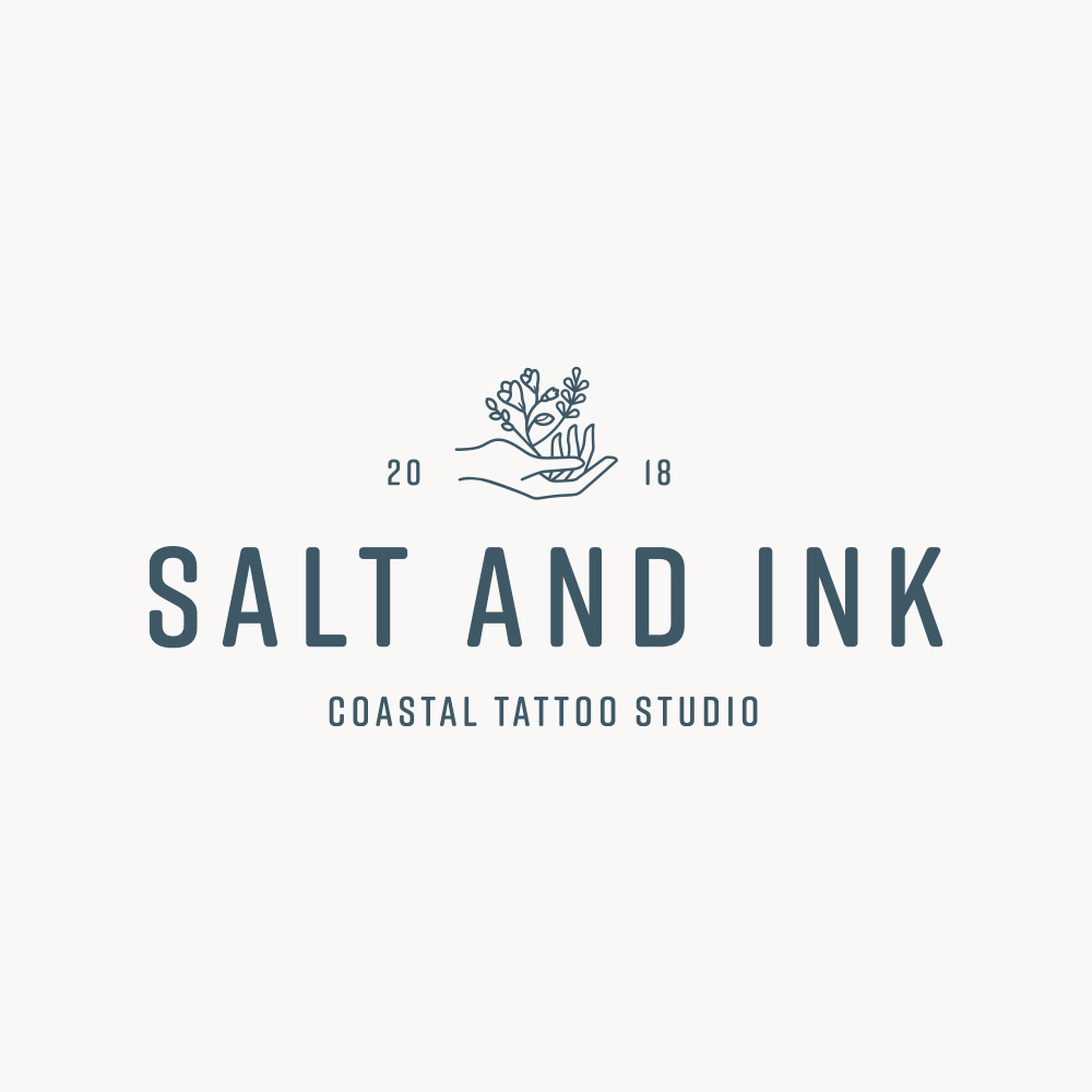 Salt and Ink Tattoo Studio Logo by Kate Johnson on Dribbble