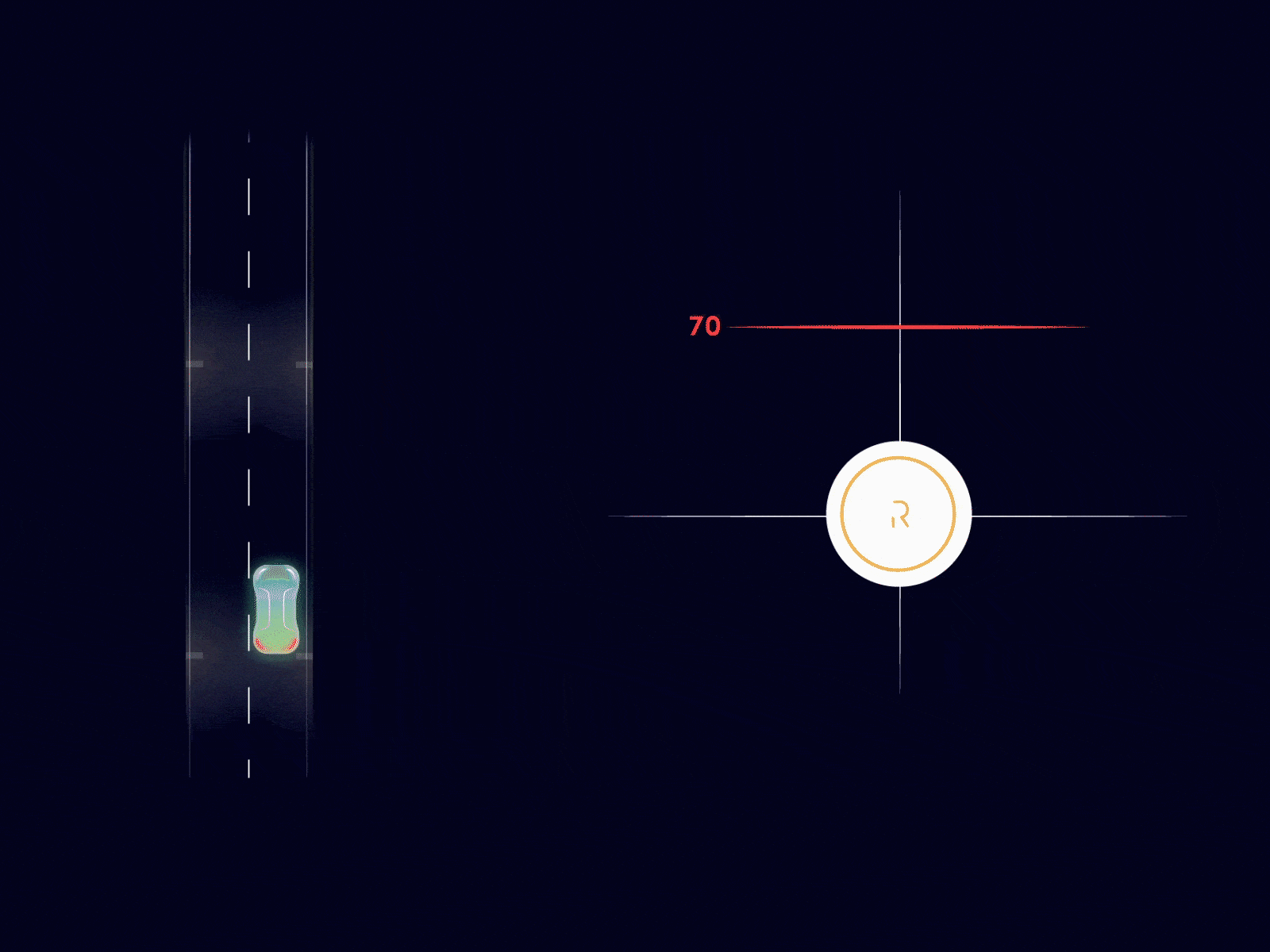 Speed Limit Animation for Reevo AR Autonomous Car by Jomo on Dribbble