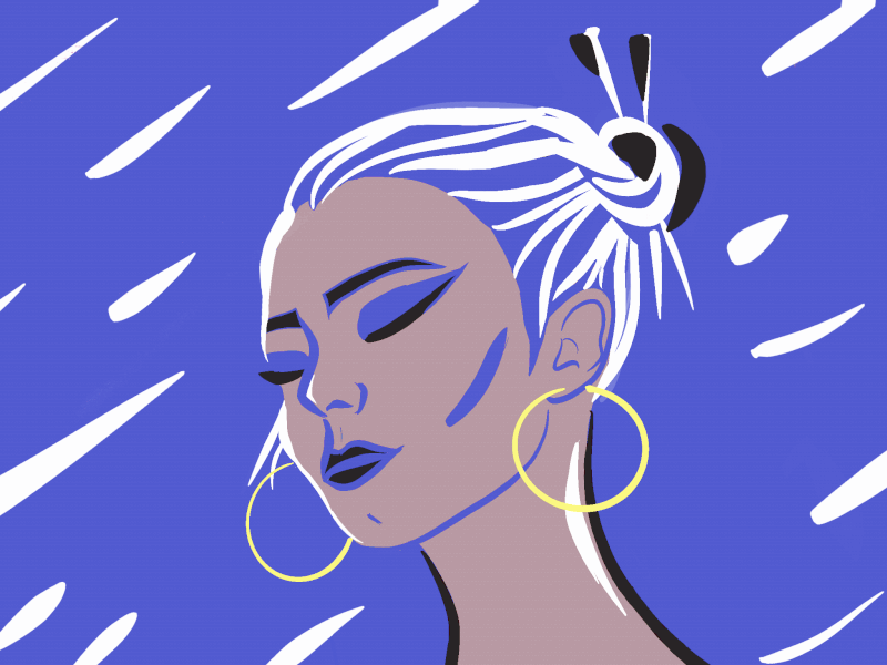 Animated illustration by Miriam Jurkova on Dribbble