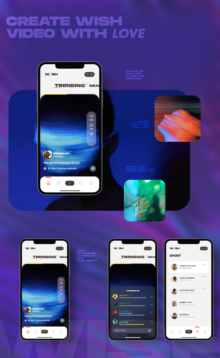 Wish Video Platform by Sajon for Orix Creative on Dribbble