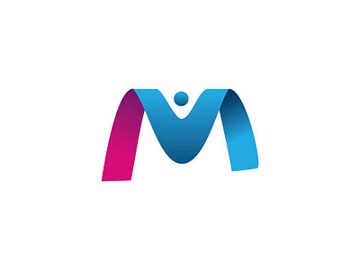 Letter M with man vector logo design. by Uzeer Aslam on Dribbble