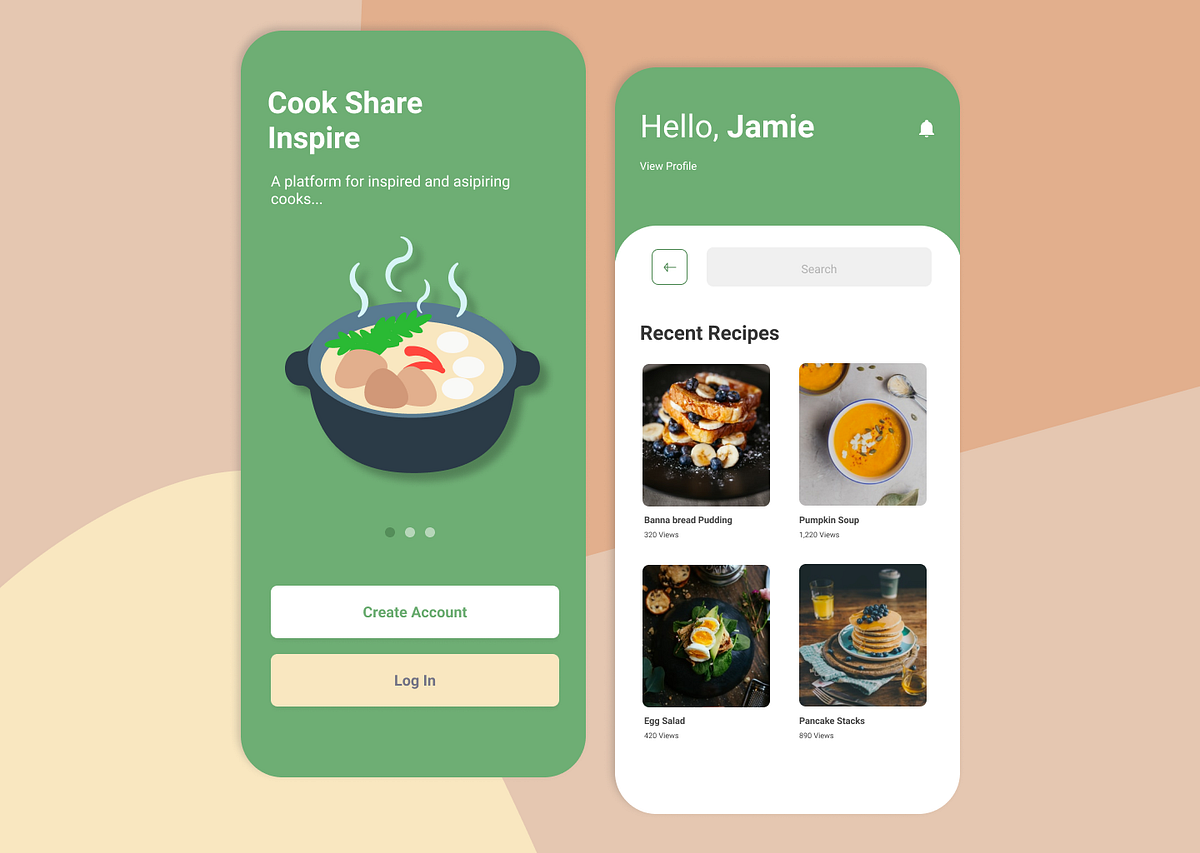 Simple Food App by Jack George on Dribbble
