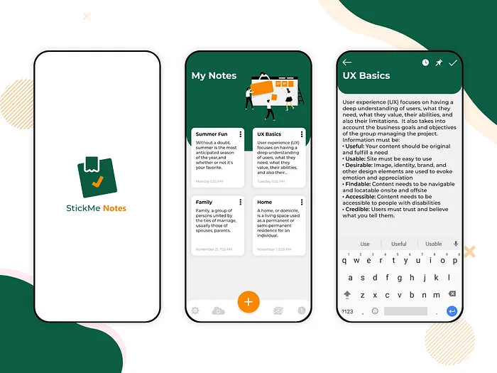 Notes UI designs, themes, templates and downloadable graphic elements ...