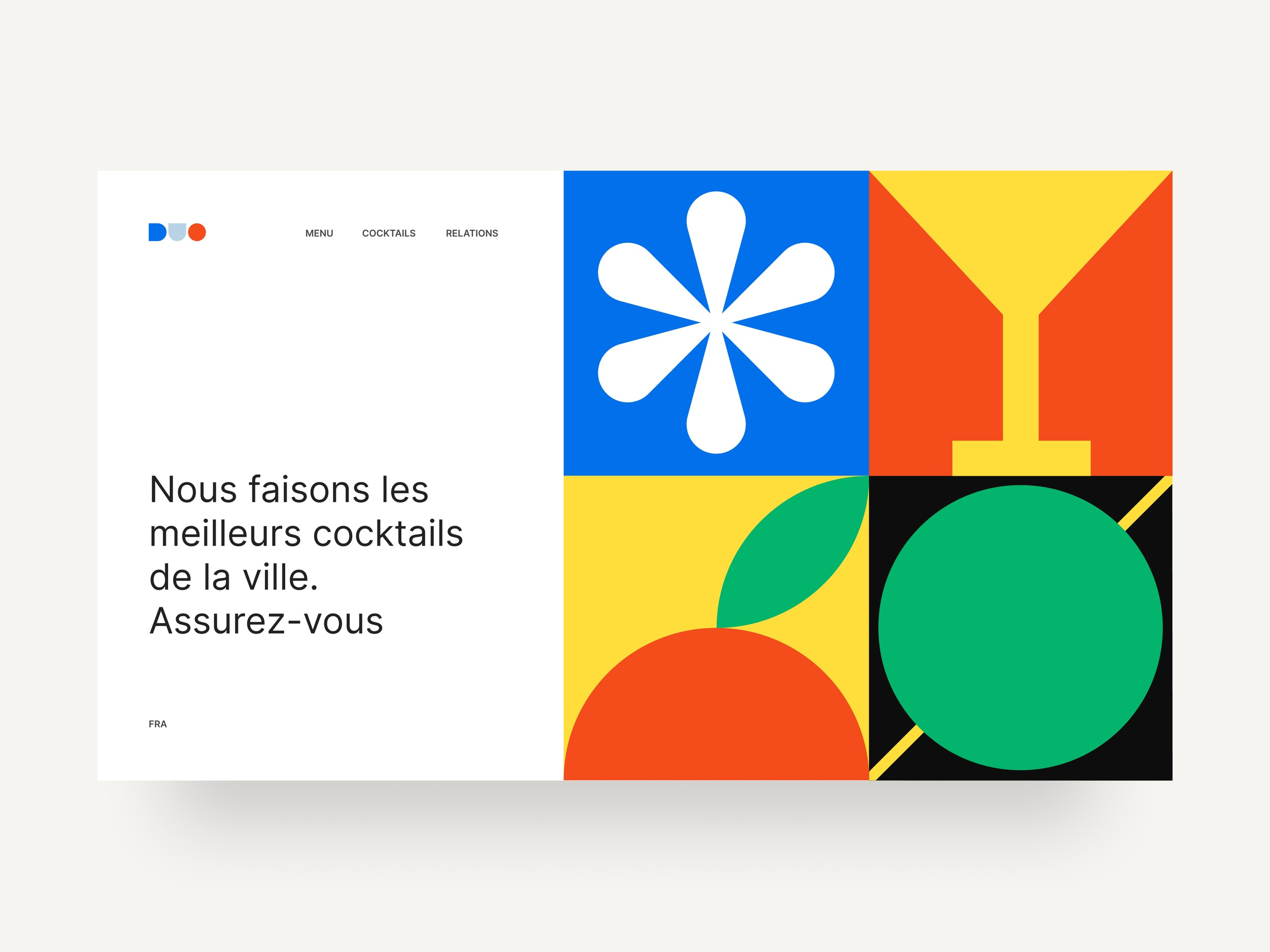 Cocktail Bar - Landing by Denis Novik on Dribbble