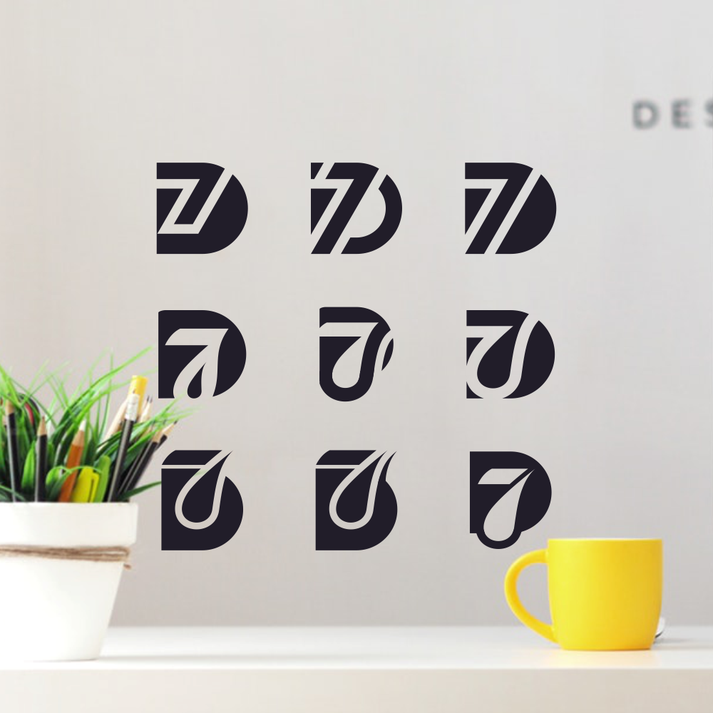 D7 set logo design by Enwirto on Dribbble
