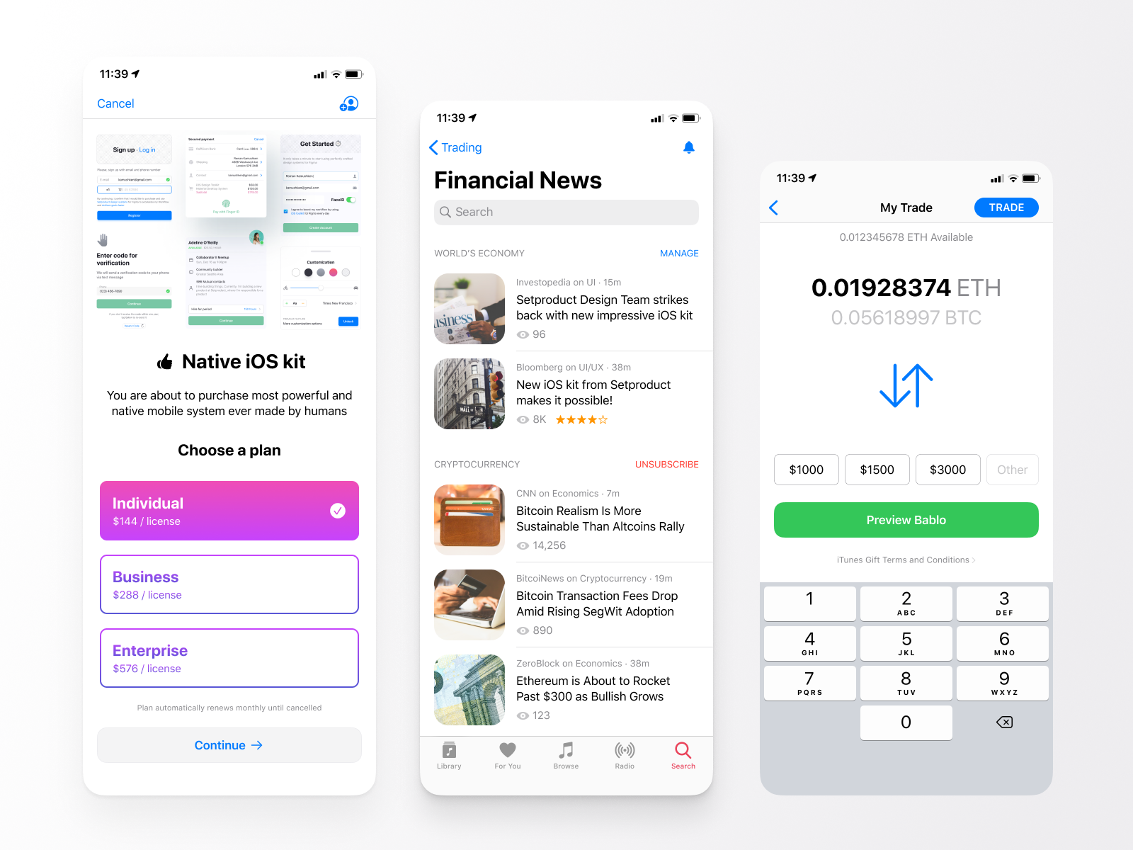 iOS 13 Figma design kit - Mobile app templates by Setproduct on Dribbble