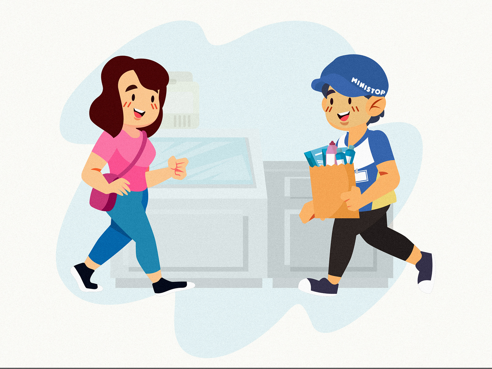 Ministop App - Illustrator by Lan Anh Nguyen on Dribbble