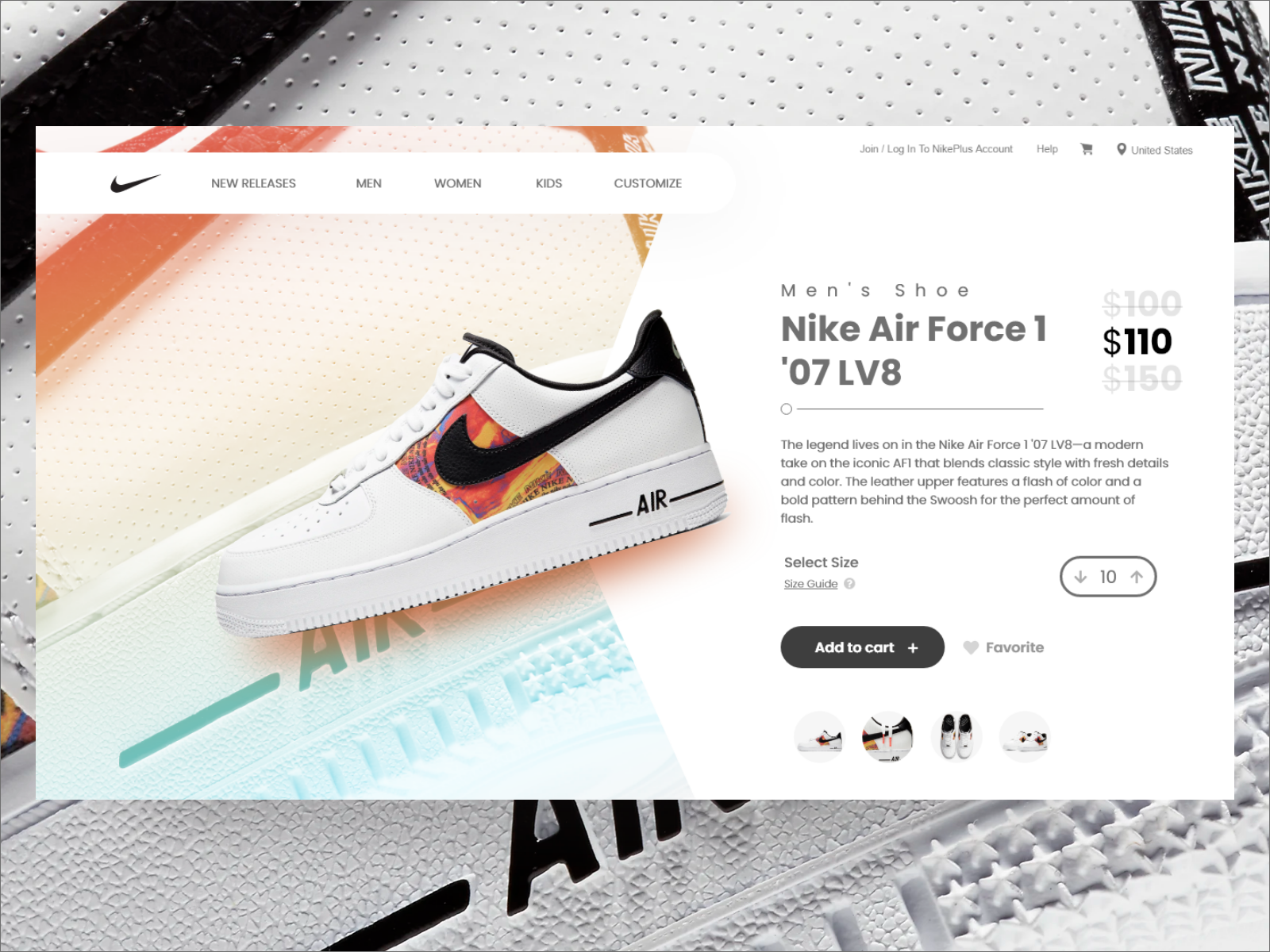 Jordan Product Nike Air Force 1 '07 LV8 by CreativeRafat on Dribbble
