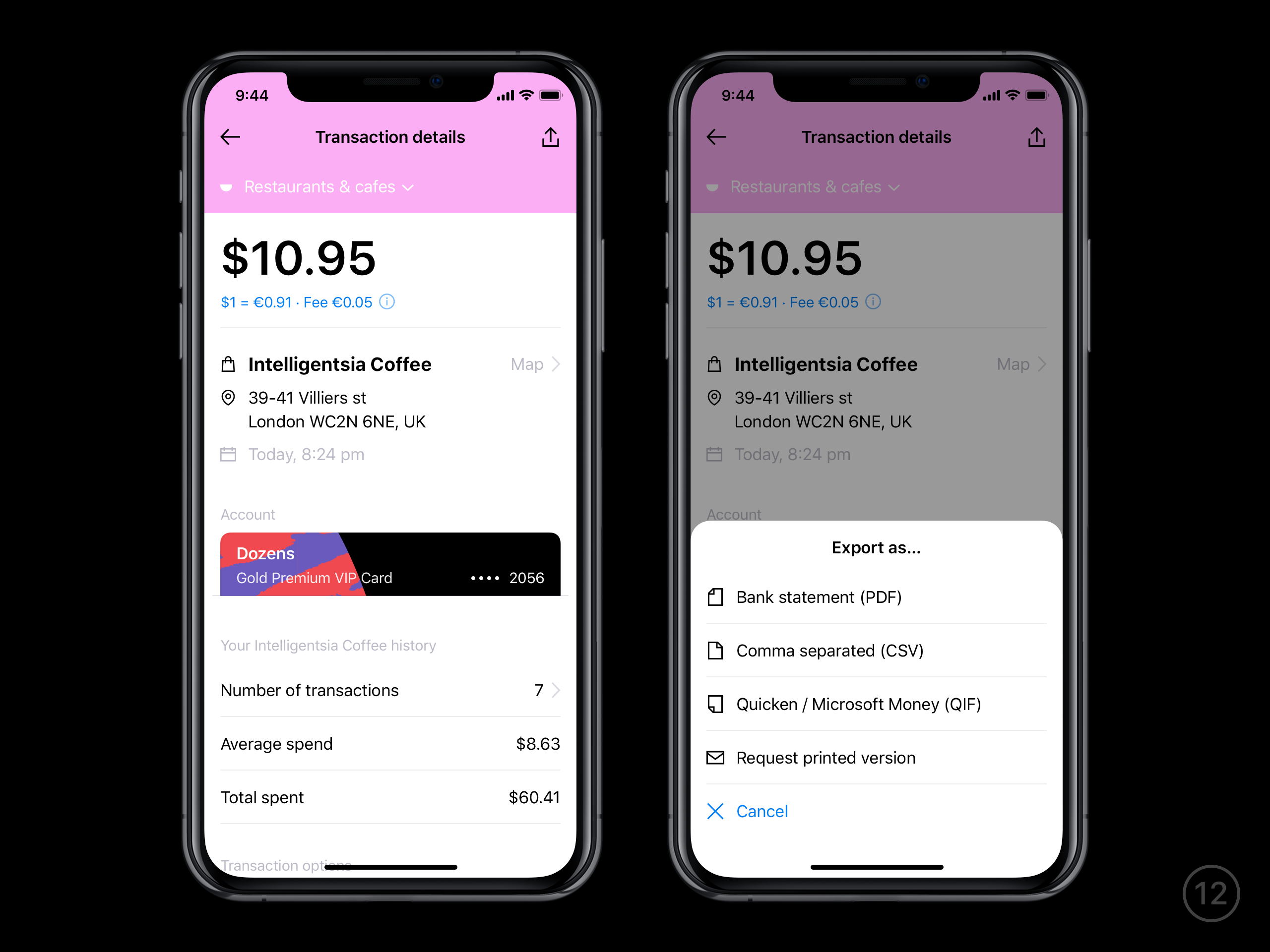 Download transaction statement by Ivan Kostriukov on Dribbble
