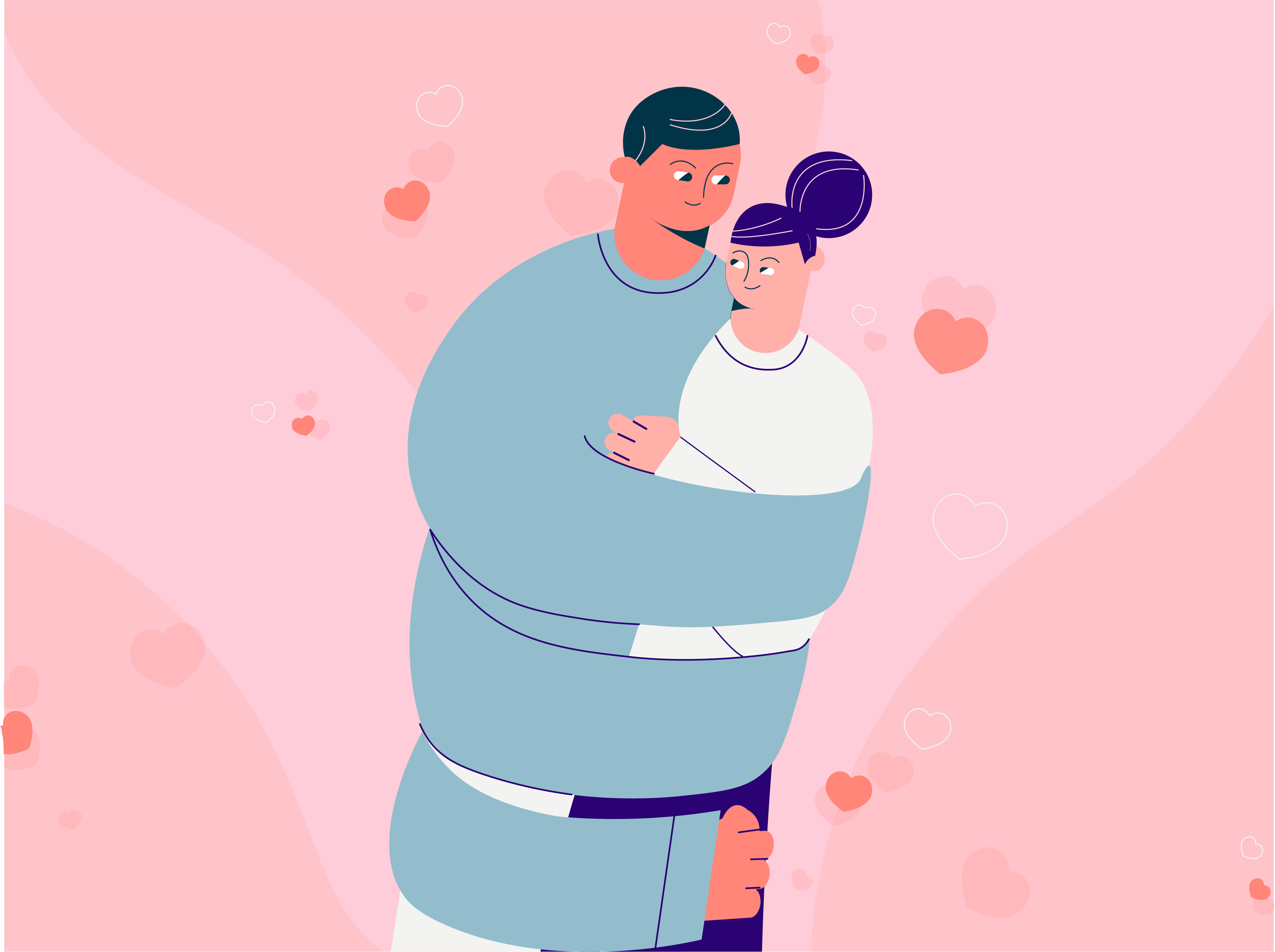 Hold me closer by Wafaa on Dribbble