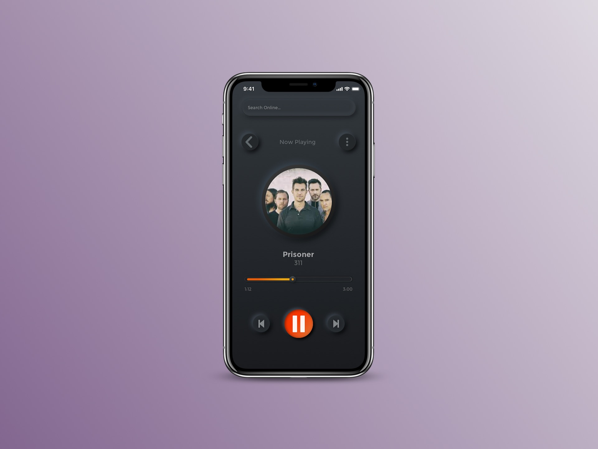 Neomorphism Music player Dark Mode by Giovanni Martorella on Dribbble
