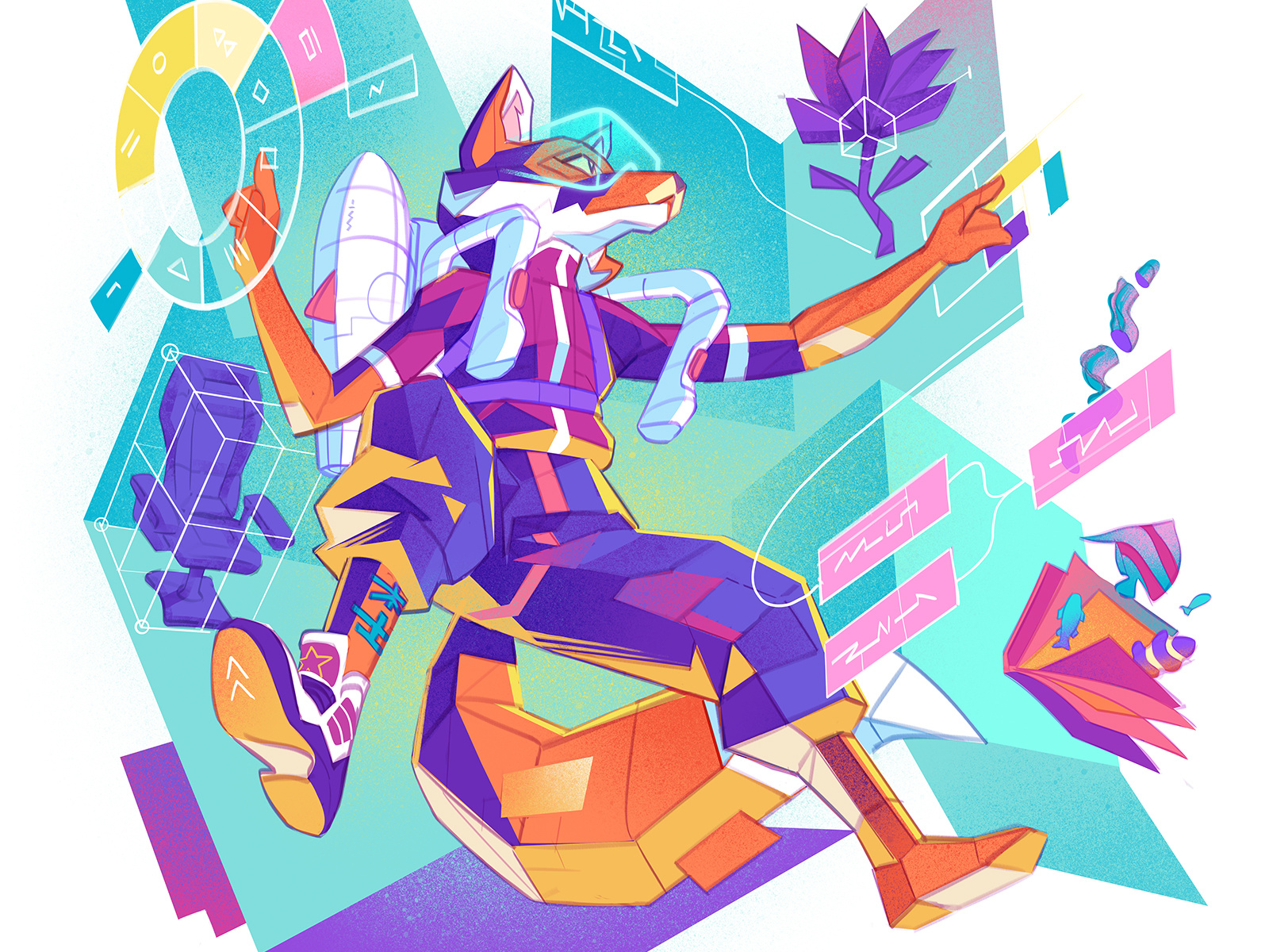 Rocket Fox 🚀🦊 by Hurca!™ on Dribbble