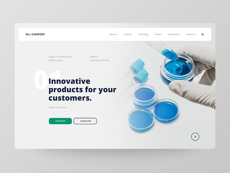 Science Website Concept by Tomasz Mazurczak on Dribbble