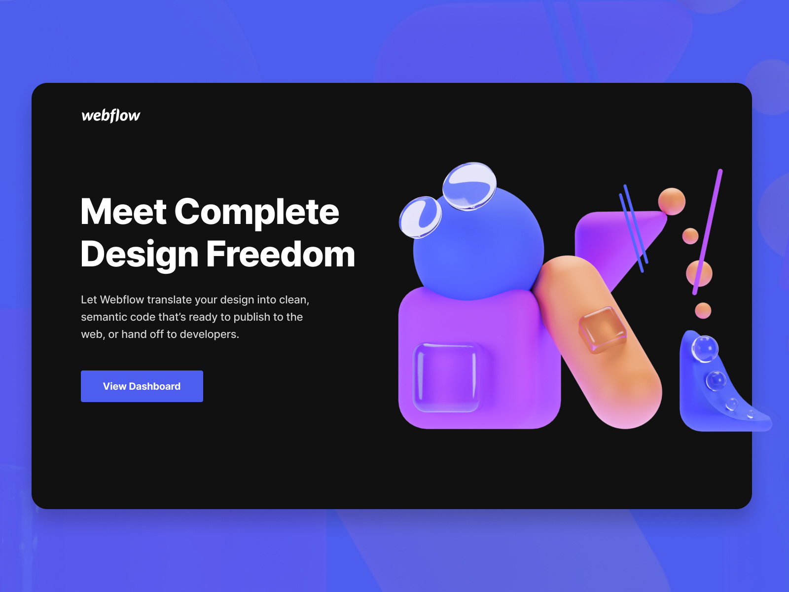 Webflow Landing Page 🏴 by Alexander Shatov on Dribbble