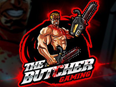 The Butcher Gaming Mascot Logo By Avoltha by Avoltha on Dribbble