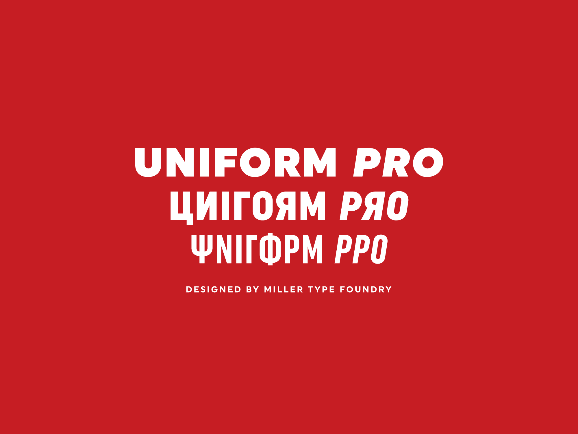 Uniform Pro Font Family by Best Fonts on Dribbble
