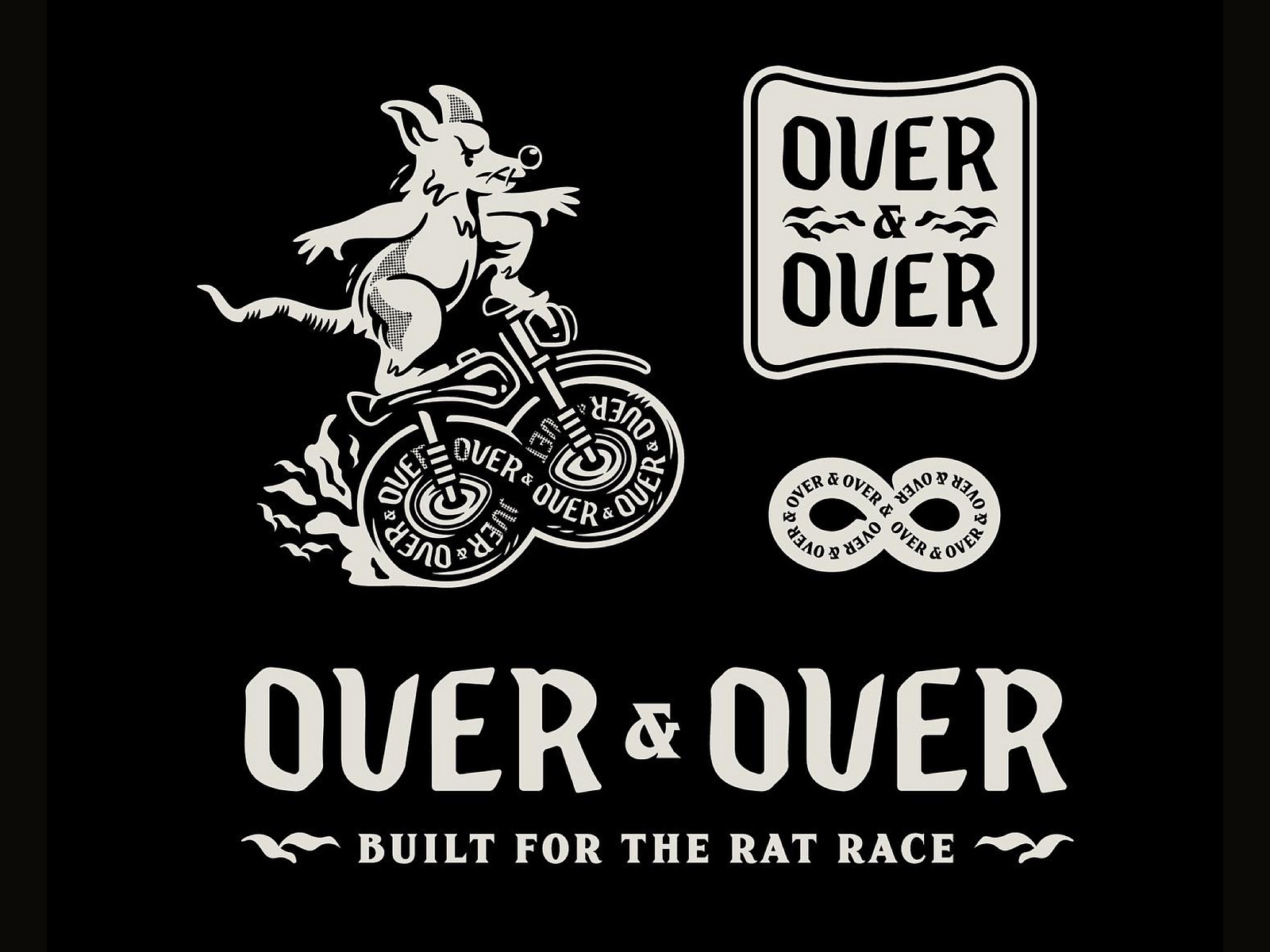 Over & Over branding kit by Jessie Maisonneuve on Dribbble