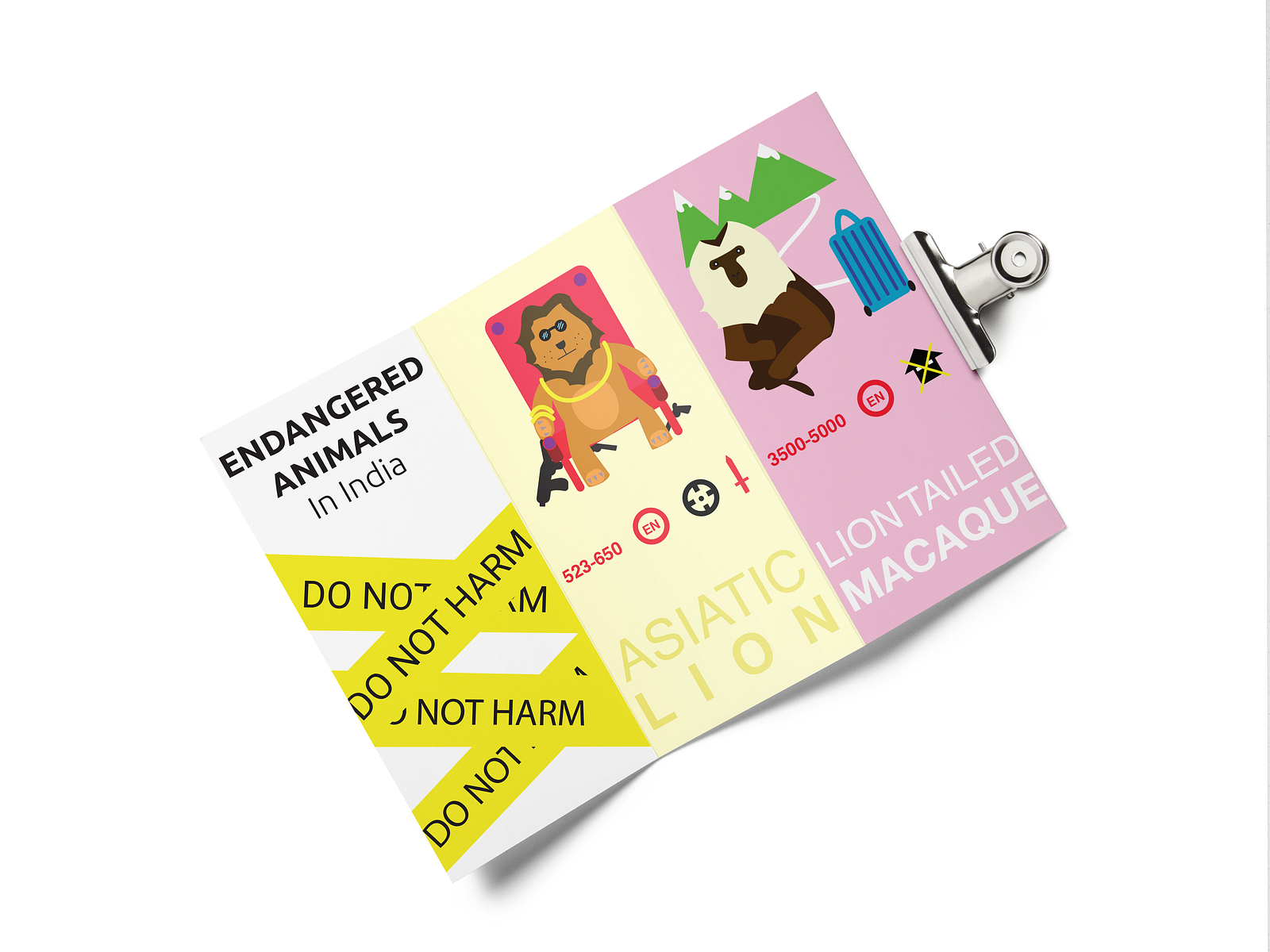 Endangered Animals of India - A Tri Fold Brochure by Madhav Jolly on ...