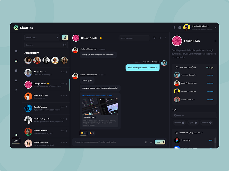 Chat Dashboard Design by 300Mind UI/UX for 300Mind on Dribbble