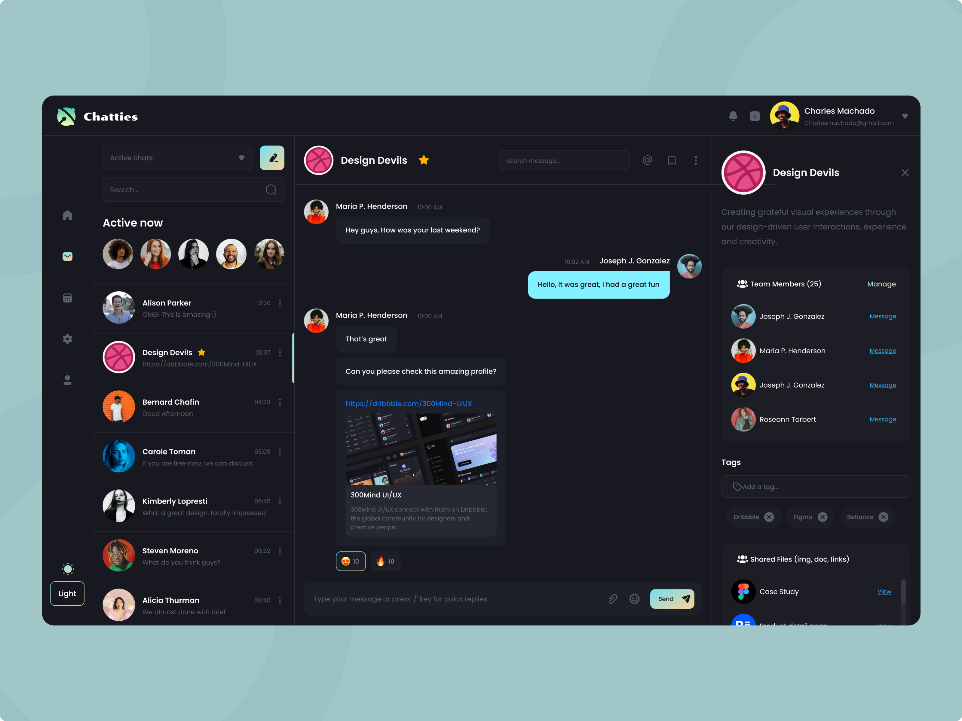 Chat Dashboard Design by 300Mind UI/UX for 300Mind on Dribbble