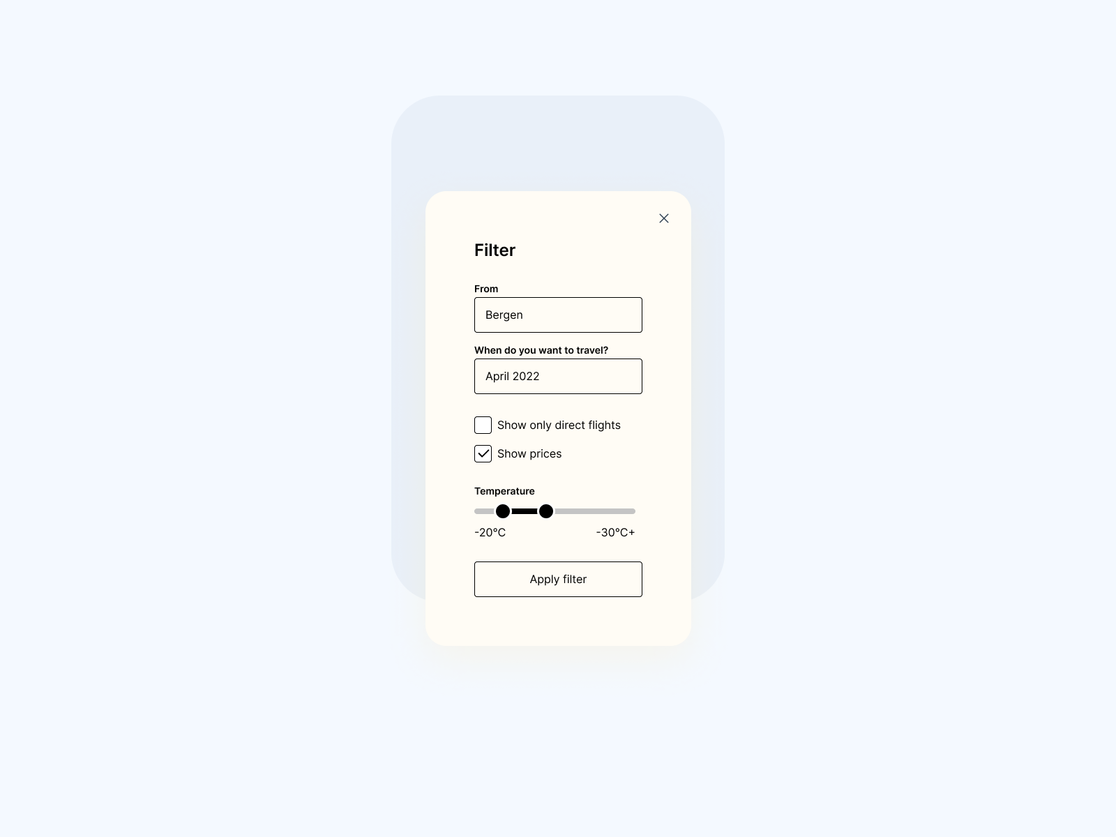 Filter UI Design by Ildiko Gaspar on Dribbble