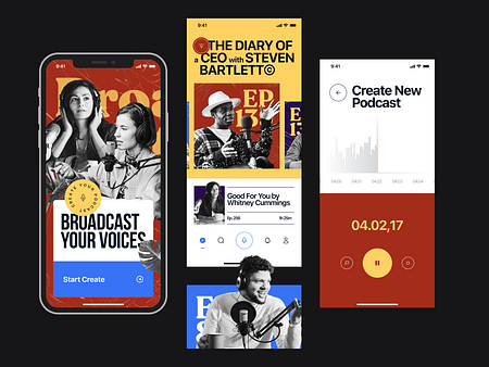 Browse thousands of Podcast images for design inspiration | Dribbble