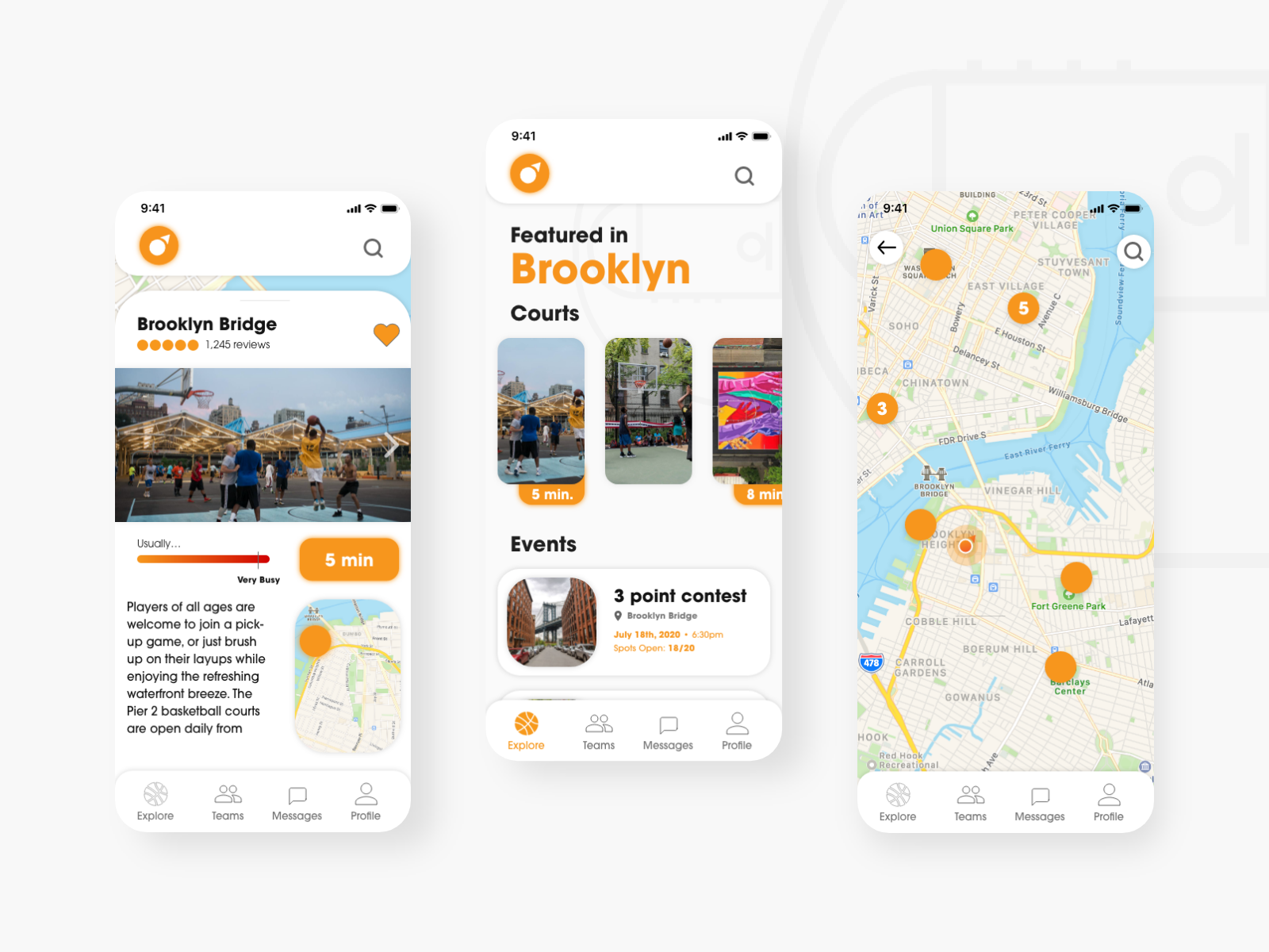 Hoop Maps App by Colin Cavanaugh on Dribbble