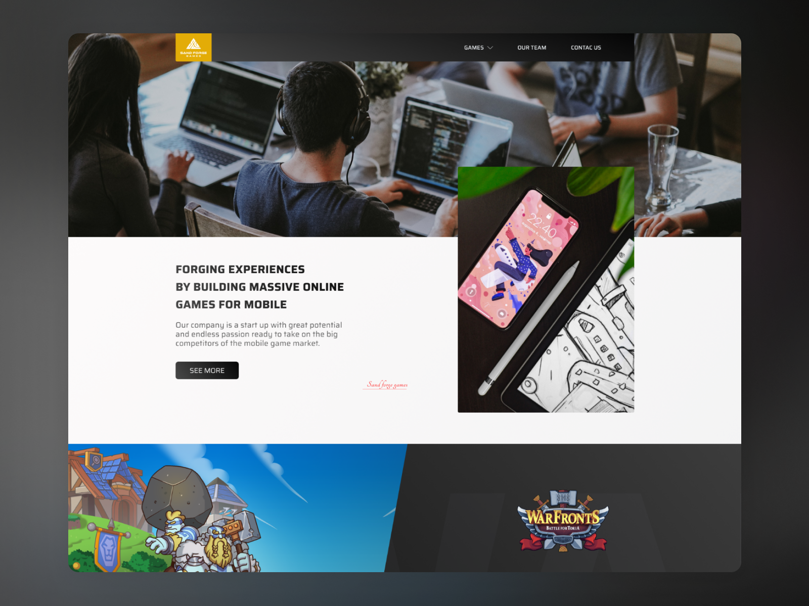 Sand Forge Games by Vitalii Oleksandrovich 🇺🇦 on Dribbble