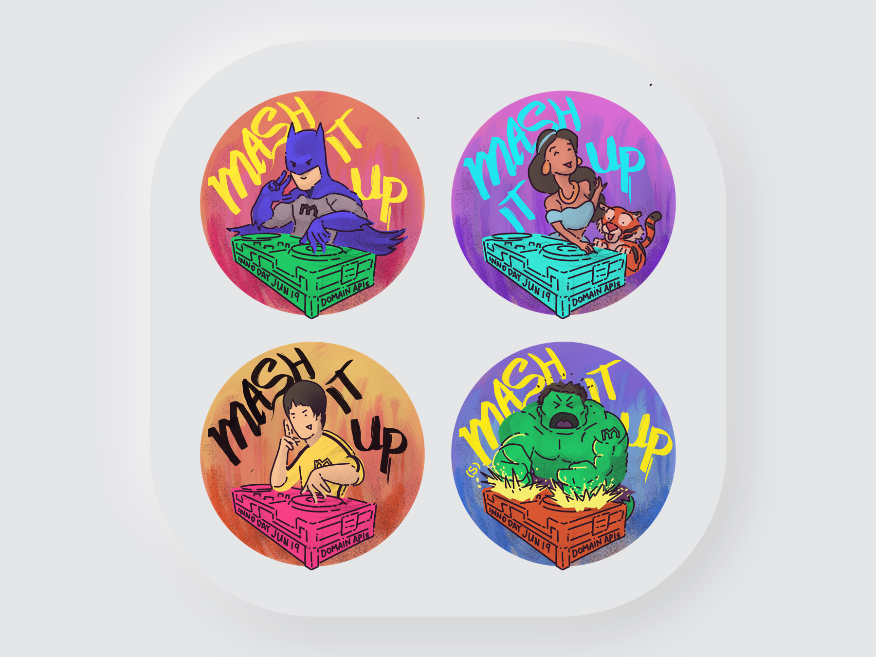 Stickers for Innovation Day by Joseph Alcantara on Dribbble