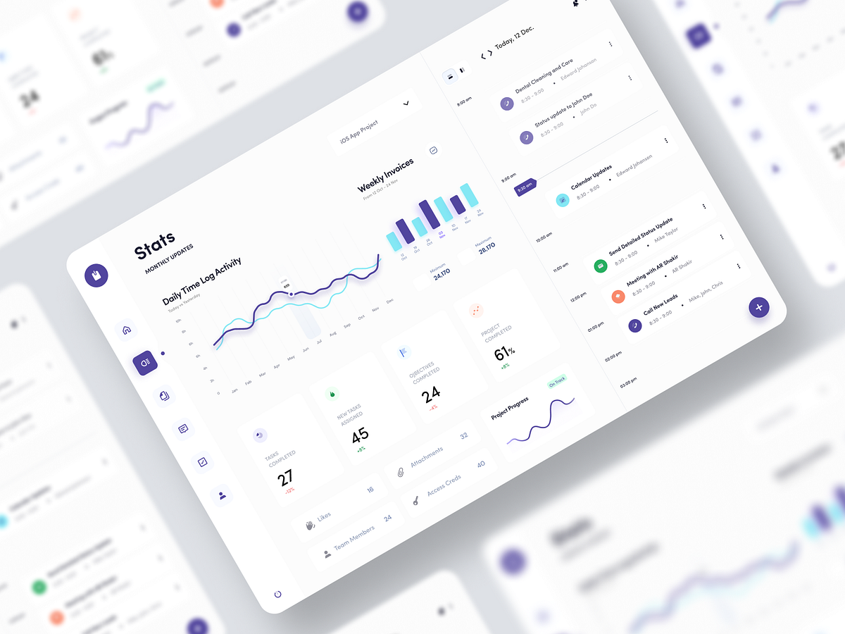 Weight Loss Program Dashboard UI by Mike Taylor for Redwhale on Dribbble