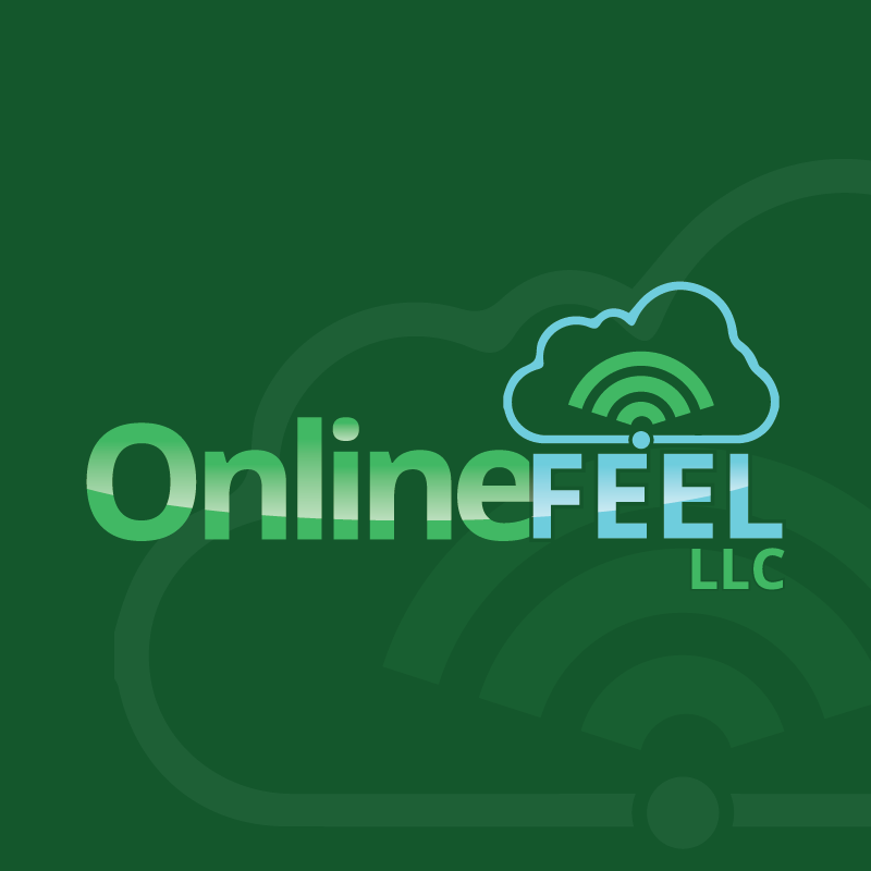 Online Feel Logo by Raheel Hussain on Dribbble