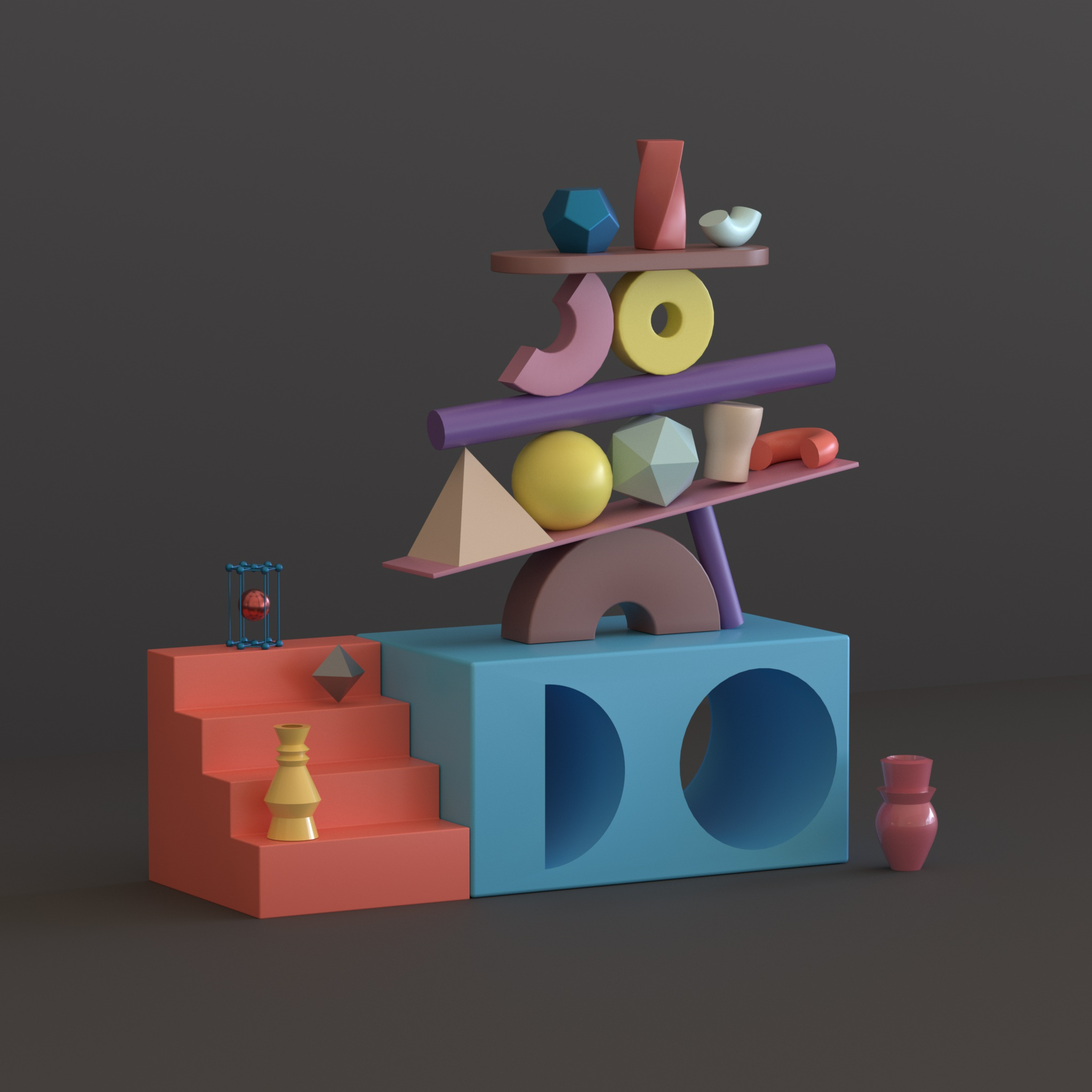 Balancing Shapes by Antony David on Dribbble