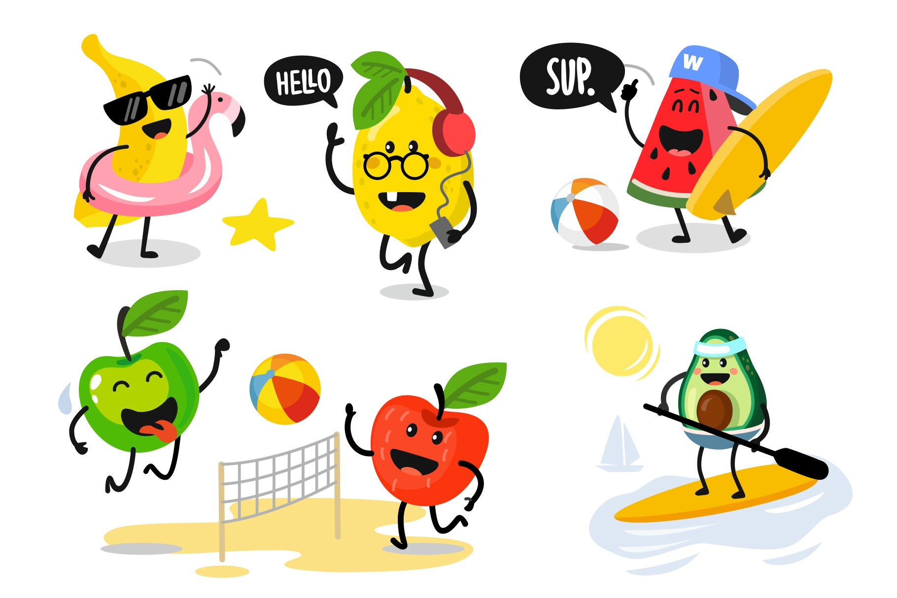 Cool Fruits Vector Set By Vladimir On Dribbble cool-fruits-vector-set-by-vladimir-on-dribbble