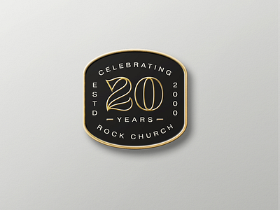 20 Year Anniversary Enamel Pin by Michael Khamo Design on Dribbble