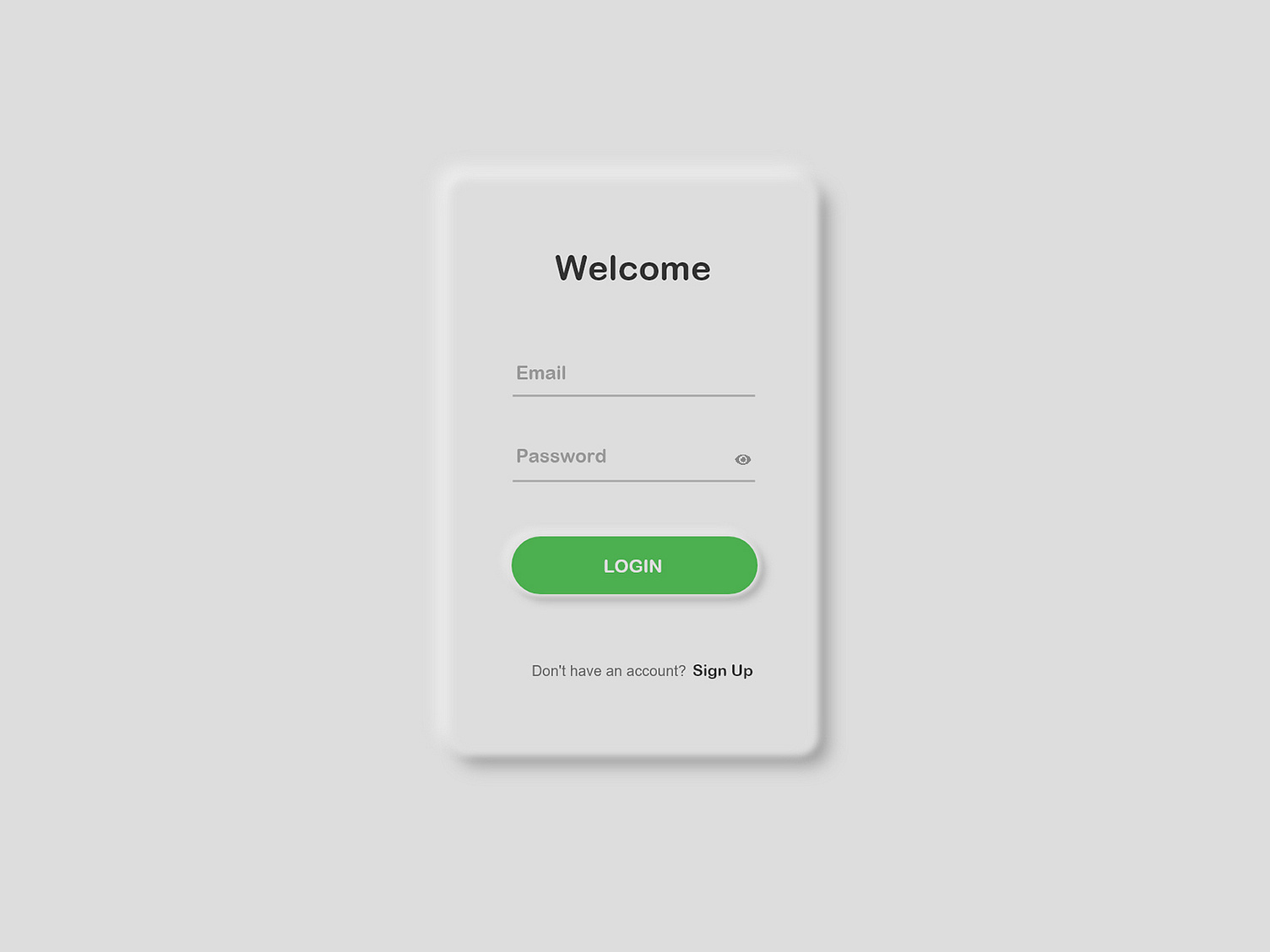 Neumorphism Login Form UI Design by Animation Coding on Dribbble