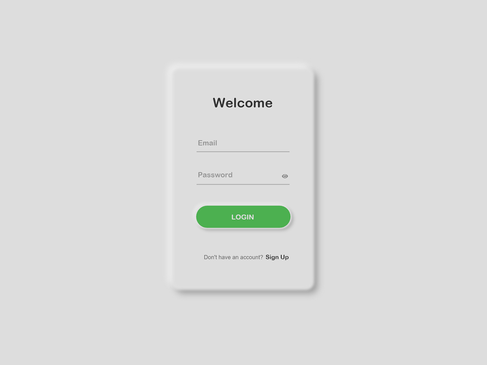 Neumorphism Login Form UI Design by Animation Coding on Dribbble