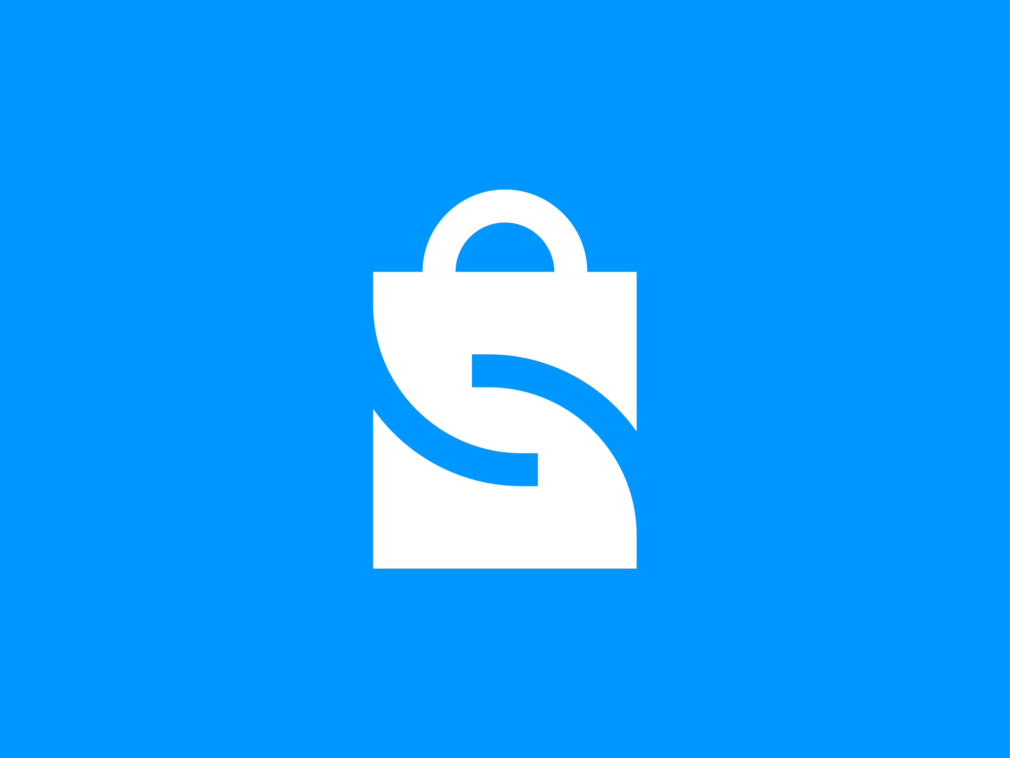 Letter S, shopping bag, arms wrapped around | Sonnon logo opt #1 by ...