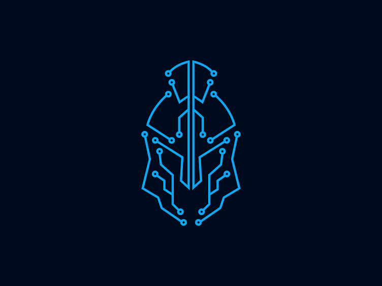 Spartan Tech Circuit Logo Design by Sixtynine Designs on Dribbble