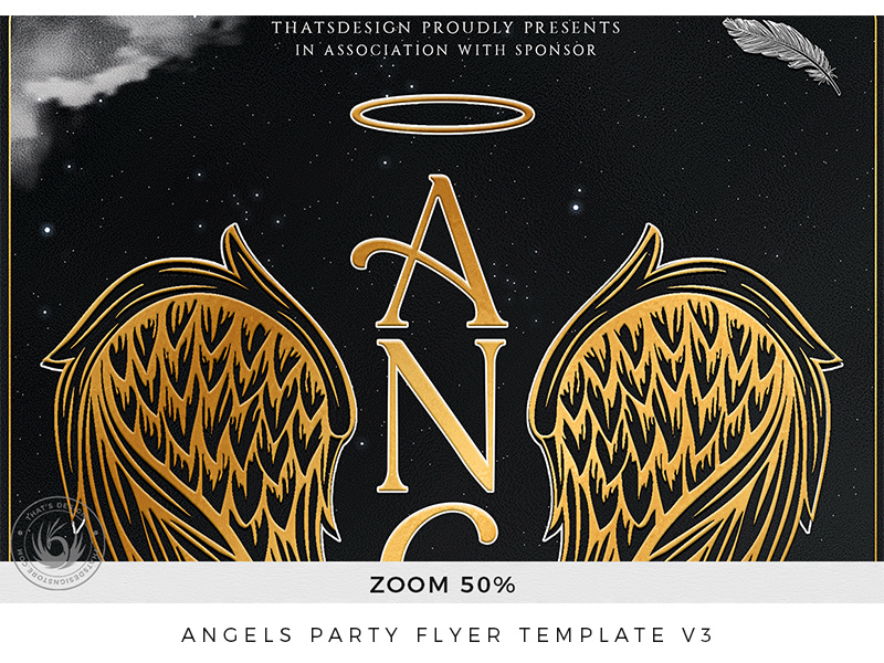 Angels Party Flyer Template V3 by Lionel Laboureur on Dribbble