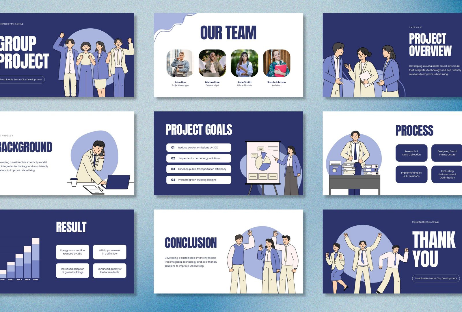 Group Project - PowerPoint Templates by Calypsosky Project on Dribbble