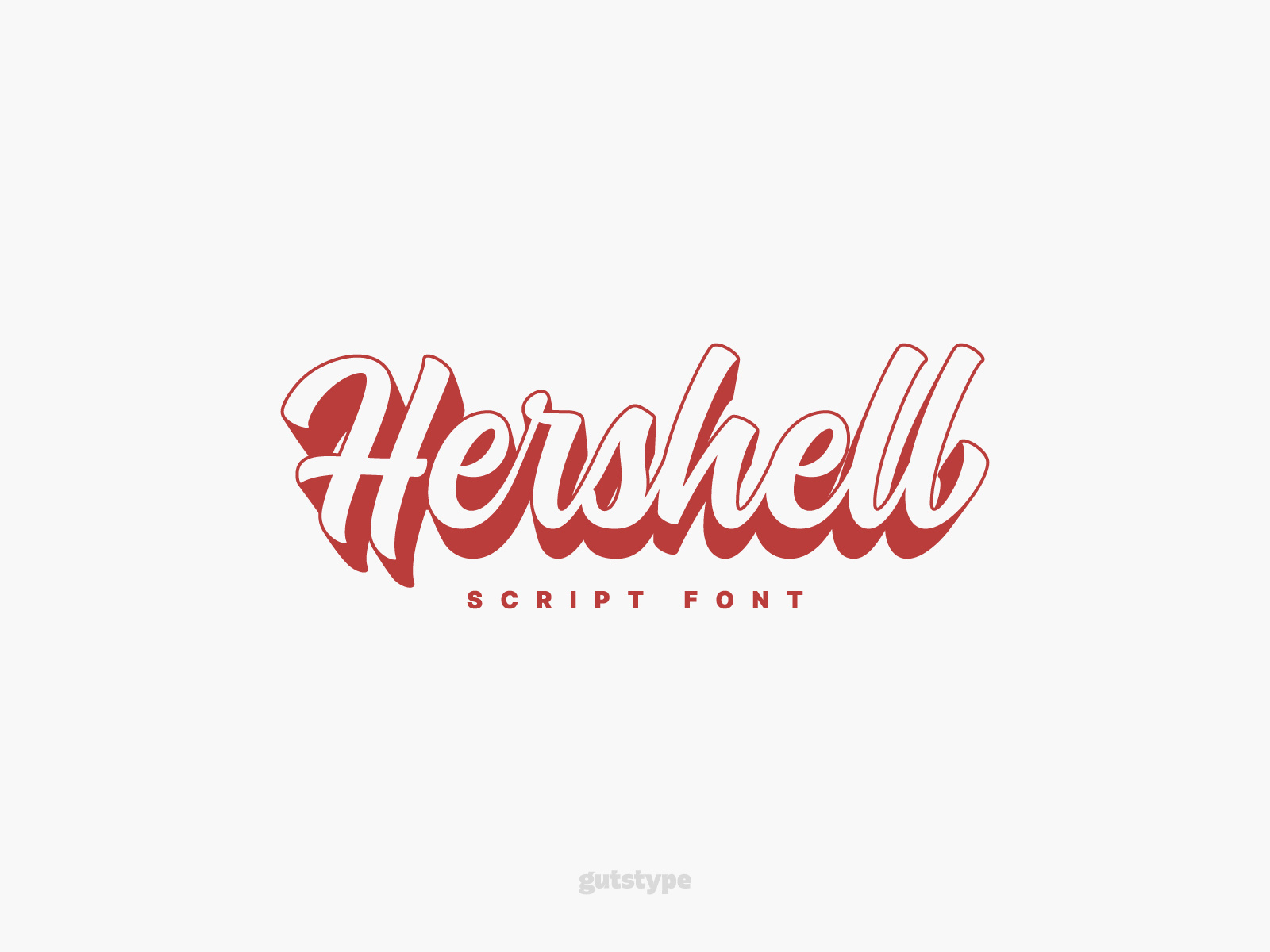 Hershell Script Font by Guts Type on Dribbble