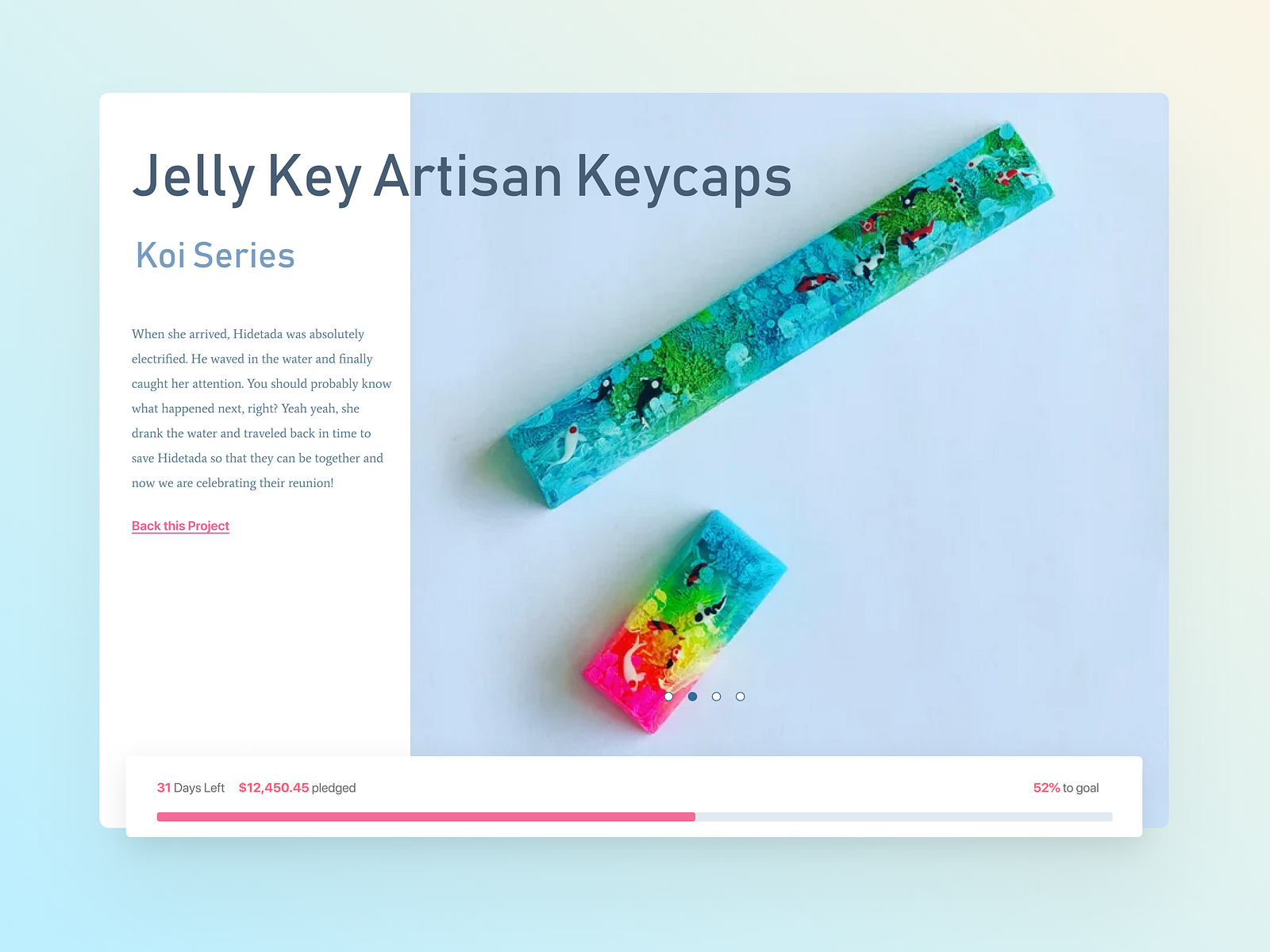 Jelly Key Artisan Keycaps - Group Buy Pledge by Marc Dandoy on Dribbble