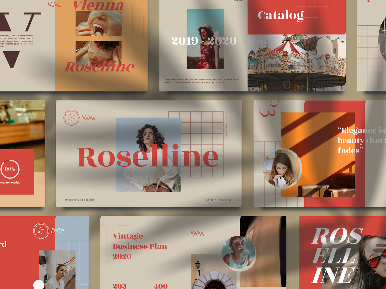 Roselline Vintage & Retro Powerpoint Template by Mister Graphics on ... Roselline Vintage & Retro Powerpoint Template by Mister Graphics on ...
