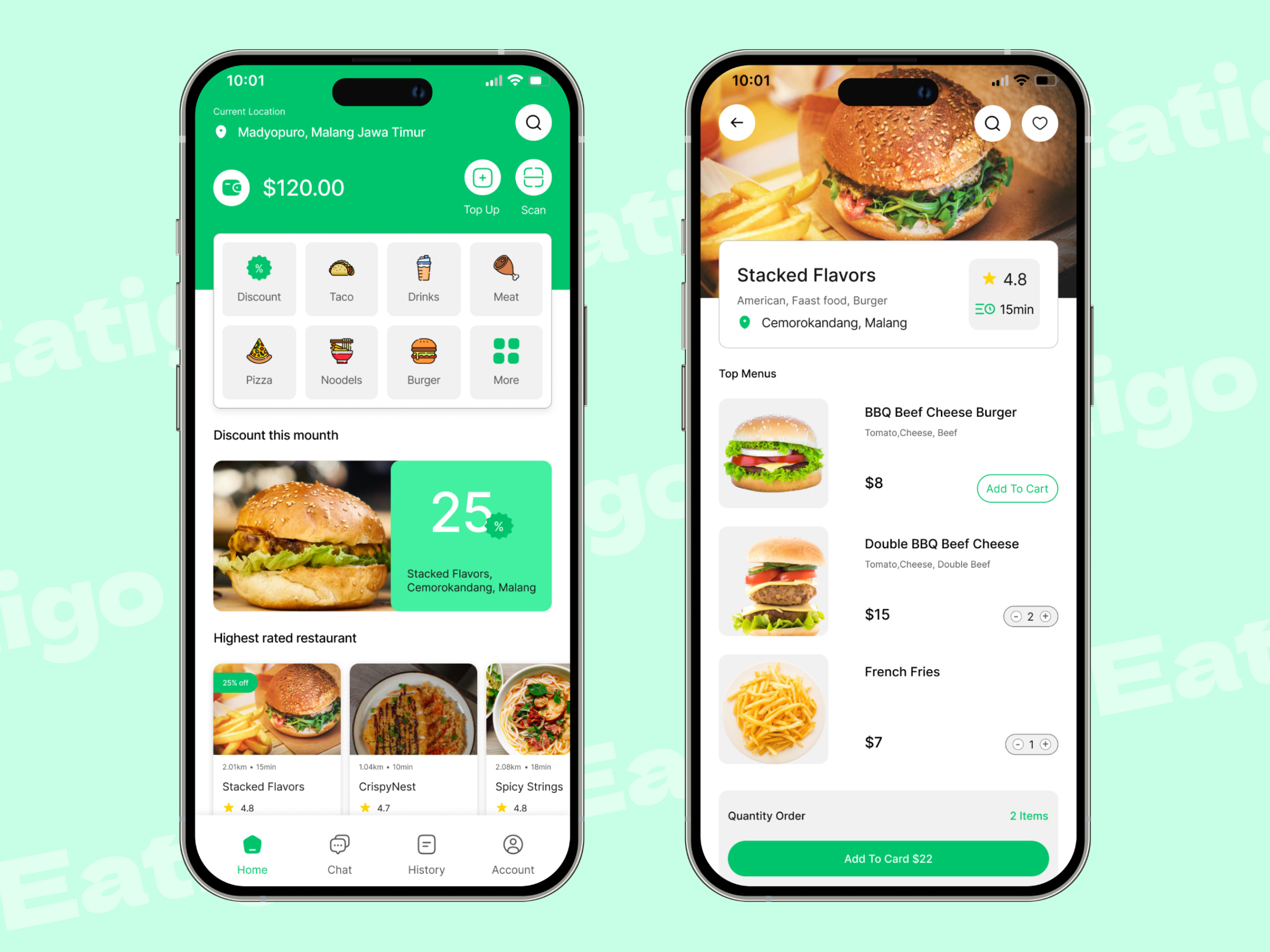 Eatigo - Food Delivery App UI by Julio Arafa on Dribbble