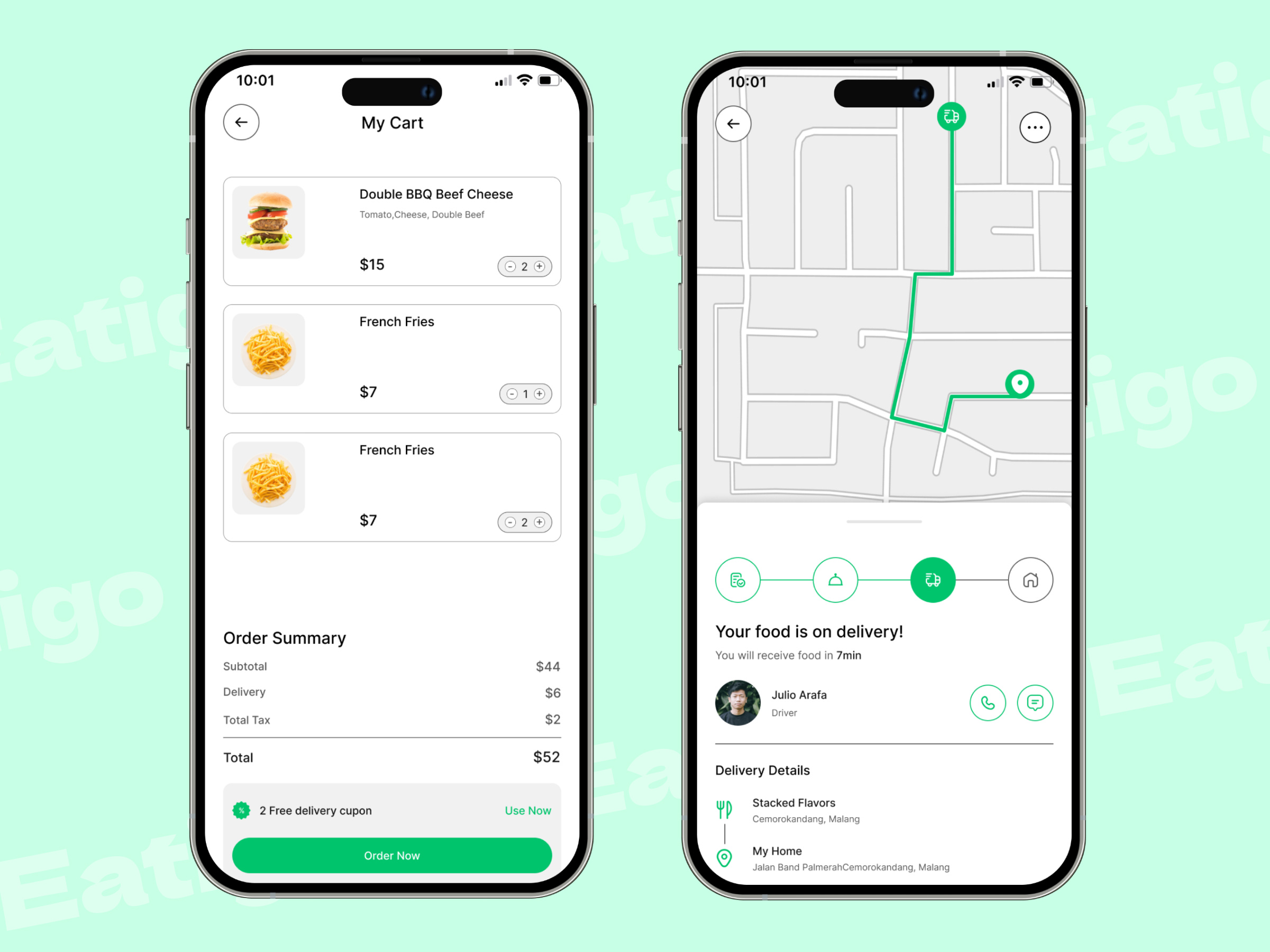 Eatigo - Food Delivery App UI by Julio Arafa on Dribbble