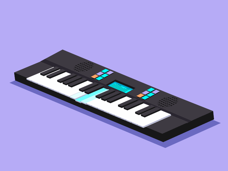 Piano keyboard - HTML/CSS by Ricardo Oliva Alonso on Dribbble